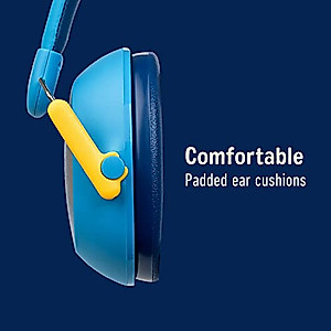 3M Kids Hearing Protection Plus, Hearing Protection for Children with Adjustable Headband, 22dB Noise Reduction Rating, Blue
