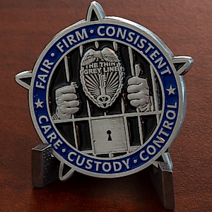 Corrections Officer Challenge Coin Star Shaped