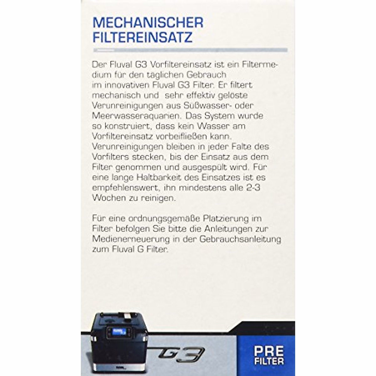 Fluval G3 Pre-Filter Cartridge