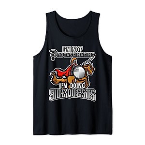Im not Procrastinating Im Doing Side Quests Warrior RPG Tank Top