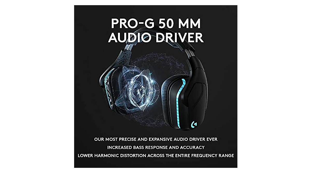 Logitech G935 Wireless DTS:X 7.1 Surround Sound LIGHTSYNC RGB PC Gaming Headset - Black, Blue ...