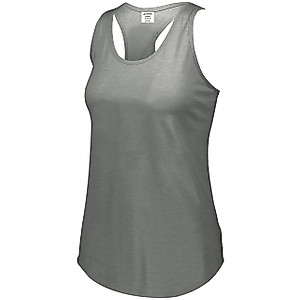 Augusta Sportswear Womens Lux Tri-Blend Tank, Grey Heather, L