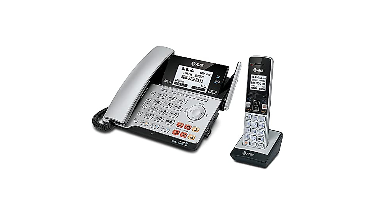 AT&T TL86103 2-Line Corded/Cordless Phone System for Small Business