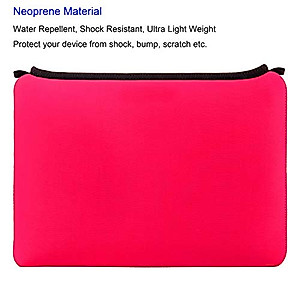 ECCRIS 14 Inch Universal Laptop Sleeve Bag for Dell Latitude 3420 5420 5421 7420 9420, Vostro 14 5410, for Inspiron 5410, for Samsung Galaxy Book Go Magenta