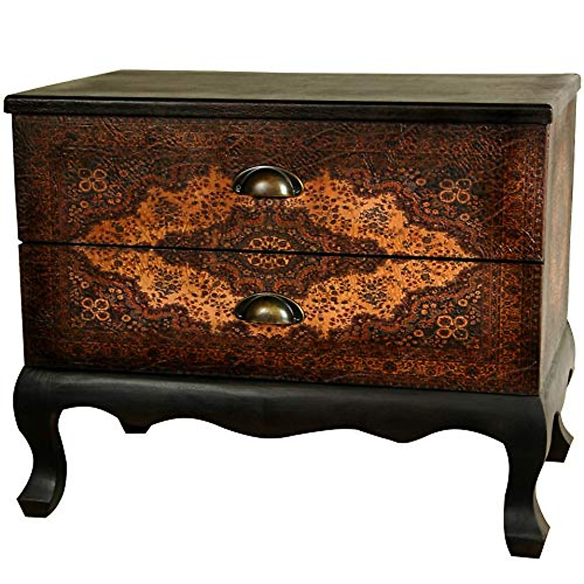 Oriental Furniture Olde-Worlde Euro Two Drawer Cabinet