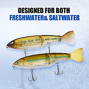 CHA CHA Glide (Bait) Fishing Lures Animated Segmented Swimbait Unique Swimming Lifelike Design