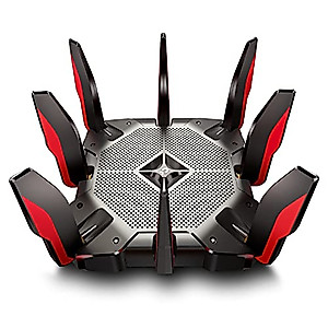 TP-Link WiFi 6 Internet Gaming Router - Tri Band High-Speed ax Router, Wireless Smart VPN Router for a Large Home, 2.5G WAN, 8 Gigabit LAN Ports (Archer AX10000)