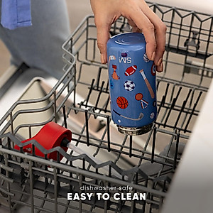 Simple Modern Kids Water Bottle with Straw Lid | Insulated Stainless Steel Reusable Tumbler for Toddlers, Girls, Boys | Summit Collection | 14oz, Dinosaur Roar