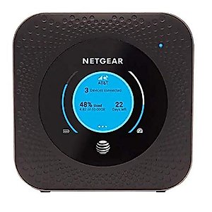 Netgear Nighthawk MR1100 4G LTE Mobile Hotspot Ethernet Router (AT&T GSM Unlocked)(Steel Gray) (Renewed) dual band