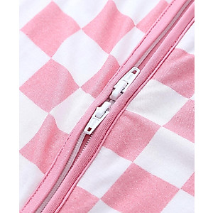 SUZEL Baby Viscose from Bamboo Pajamas - Infant Boys Girls Footless Zippy Pjs Sleep 'N Play Clothes - One Piece Romper (Pink, 3-6M)