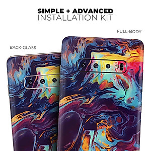 DesignSkinz Blurred Abstract Flow V31 Protective Vinyl Decal Wrap Skin Cover Compatible with The Samsung Galaxy S20 (Screen Trim & Back Glass Skin)