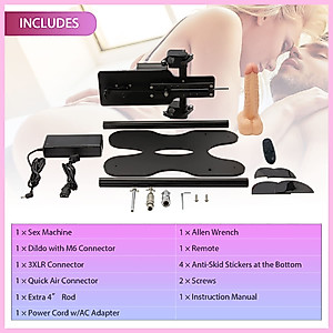 Y-NOT Automatic Sex Machine Gun Adult Toy Device with Realistic Dildo, Sex Massage Gun Masturbator for Women with 8 Thrusting Modes, 5X More Powerful Fully Adjustable with 1 Remote, Aluminum Oxide