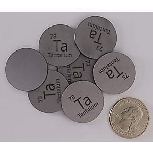 Tantalum (Ta) 24.26mm Metal Disc for Collection or Experiments