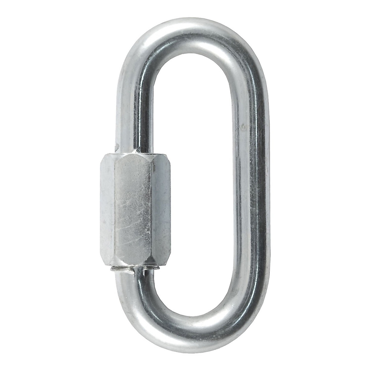 CURT 82930 Threaded Quick Link Trailer Safety Chain Hook Carabiner Clip, 3/8-Inch Diameter, 11,000 lbs Break Strength