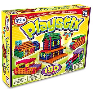 Playstix Construction Toy Building Blocks Set 150 Piece STEM Kit
