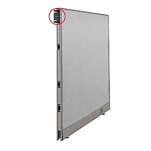 GOF Single Office Partition, Large Fabric Room Divider Panel, Custom Built Workstation 24" W x 72" H