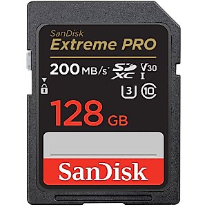 SanDisk Extreme PRO 128GB UHS-I U3 SDXC Memory Card