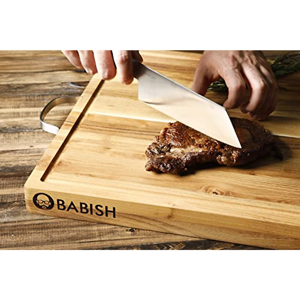 Babish High-Carbon 1.4116 German Steel Cutlery, 7.5" Clef (Cleaver + Chef) Knife, Good Housekeeping Standout Knife of 2022