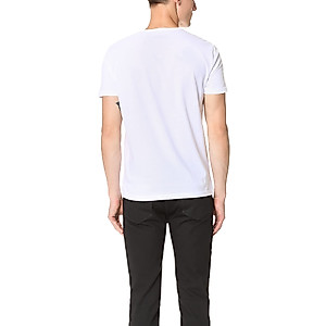 Emporio Armani Men's Cotton Crew Neck T-Shirt, White, Large