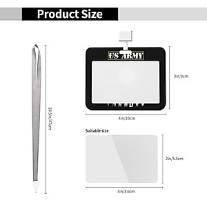 Army Retired Flag Durable Hanging Rope Card Badge Holder Suitable All Occasions1