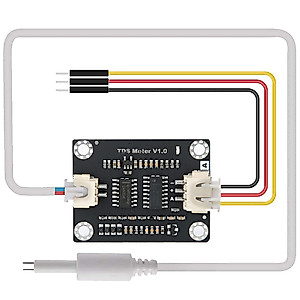 TDS Meter Probe Water Quality Monitoring Sensor Module, Analog TDS Sensor Module Compatible with Ardu Board, for Liquid Quality Analysis Testing, Scientific Research, Laboratory, Online Analysis