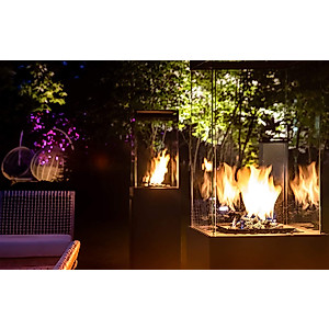 Planika Lighthouse Outdoor Patio Heater Propane Outdoor Fireplace for Patio Propane Fire Pit for Outside Heater Outdoor Gas Heaters for Patio Commercial