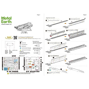 Metal Earth Fire Engine 3D Metal Model Kit Bundle with Tweezers Fascinations