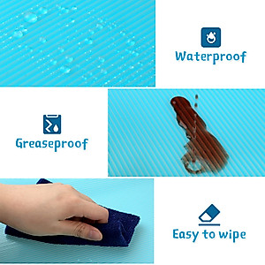 7 Pcs of Refrigerator Liners Washable Can Be Cut, Fridge Mats, Refrigerator Shelf Liners for Glass Shelves, Shelves Drawer Table Mats