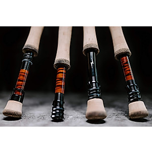 Moonshine Rod Co. Fly Fishing Rod with Carrying Case and Extra Rod Tip Section Fast Action, The Vesper, 3wt 10'6" ESN