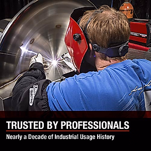 Lincoln Electric Welding Sleeves | Split Leather & Flame Resistant (FR) Cotton | Heat Resistance & Durability | K3111-ALL, Black