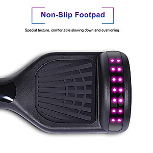 SISIGAD Hoverboard for Kids Ages 6-12, with Built-in Bluetooth Speaker and 6.5" Colorful Lights Wheels, Safety Certified Self Balancing Scooter Gift for Kids
