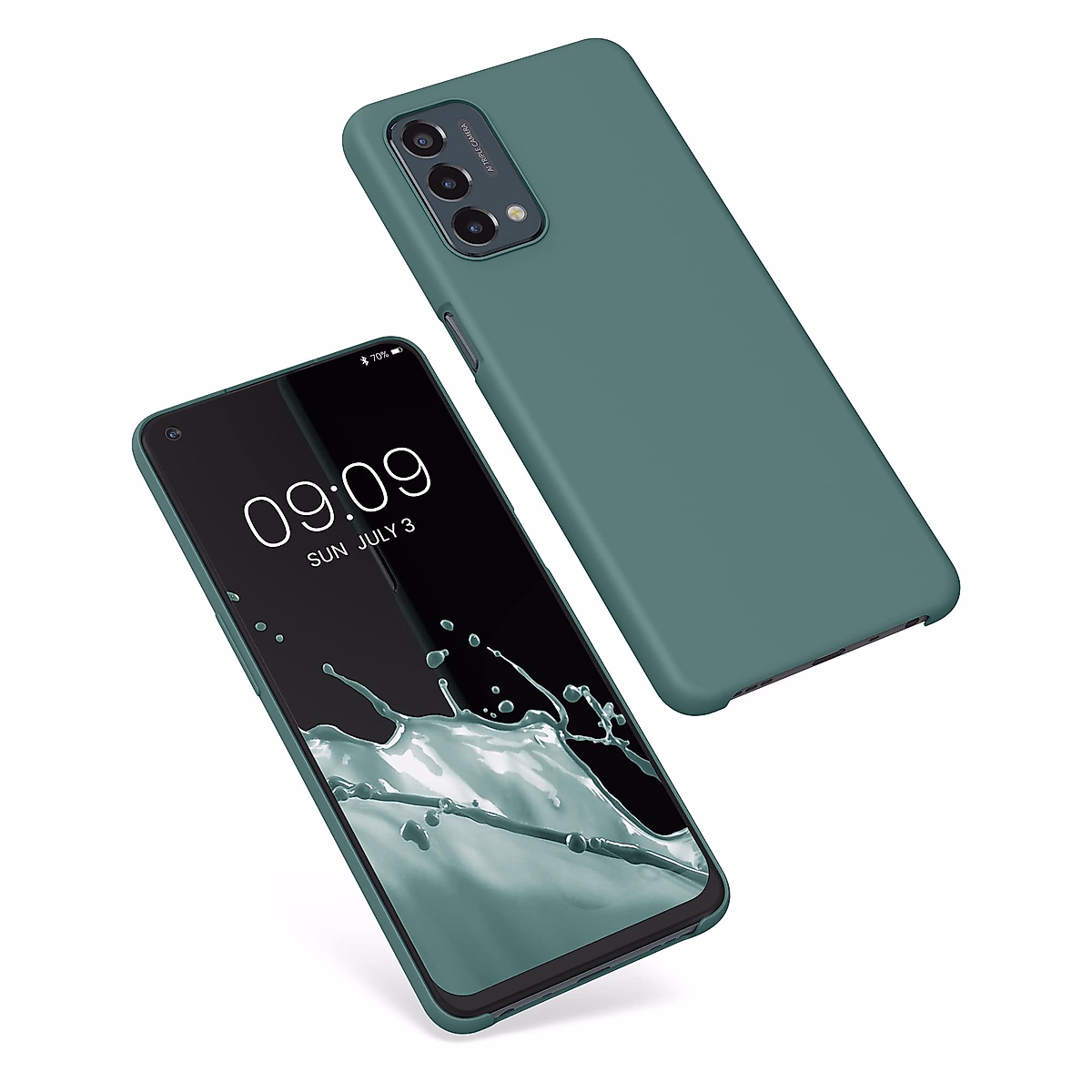 kwmobile Case Compatible with OnePlus Nord N200 5G Case - TPU Silicone Phone Cover with Soft Finish - Forest Green