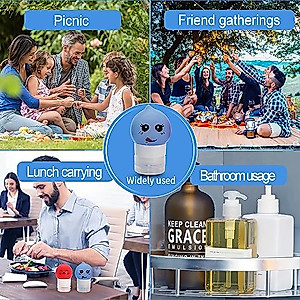 Timiuu 4-Pack 1.3Oz. Squeeze Salad Dressing Bottles with Cleaning Brush | Small Salad Dressing Container to Go | Portable Sauce Bottle Condiment Bottles | Food-grade Silicone, BPA Free