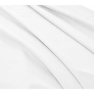 3 PC's Cot Bed Sheet Set - 33" x 75" White Cot Set - 1 Cot Fitted Sheet, 1 Cot Flat & 1 Cot Pillowcase - 100% Egyptian Cotton 600TC Cot Set - Perfect for Narrow Twin/Cot Size/Rv Bunk/Guest Bed
