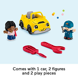 Fisher-Price Little People Toddler Toy Light-Up Learning Garage Playset with Smart Stages, Car & Ramp for Pretend Play Kids Ages 1+ Years