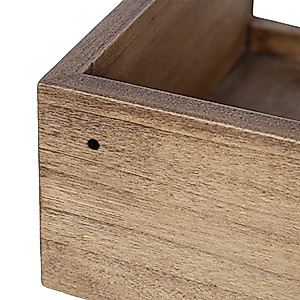 Kate and Laurel Levie Corner Shelf, Set of 3, Rustic Natural, Modern Farmhouse-Inspired Wood Shelf