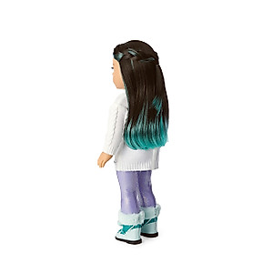 American Girl Corinne Tan Girl of the Year 2022 18-inch Doll and Book with Sweater, Leggings, and Boots, For Ages 8+