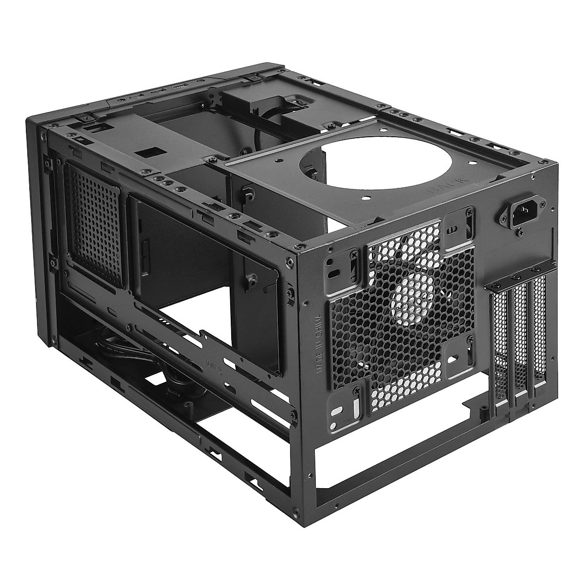 SilverStone Technology SUGO 14, SG14, Black, Mini-ITX Cube Chassis, Supports 3 Slot Full Length GPUs/ATX PSU / 240mm AIO, 4 Removable Panels, SST-SG14B