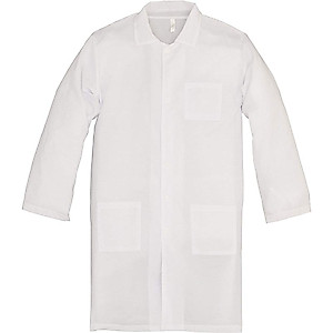 Suit Yourself Doctor Lab Coat for Adults, Size 2X, Mid-Length Accessory Features Pockets and Buttons Down the Front