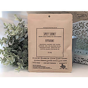 Zero Waste up to 6 Month Supply Organic Vegan Fluoride Free Tooth Powder Peppermint Flavor- Ships Without Any Plastic Packaging I Natural Whitening I Stronger Teeth