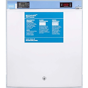 Summit Appliance Summit FS24LMED2 Accucold MED2 19 Inch Wide 1.4 Cu. Ft. Free Standing Medical Freezer with Digital Display and Door Lock