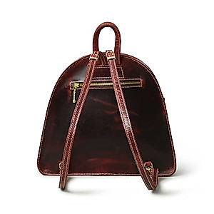 ADYAN Leather Backpack Purses for Women Fashion Ladies Bag Casual Mini Girls Travel Backpacks Bookbag Everyday Use