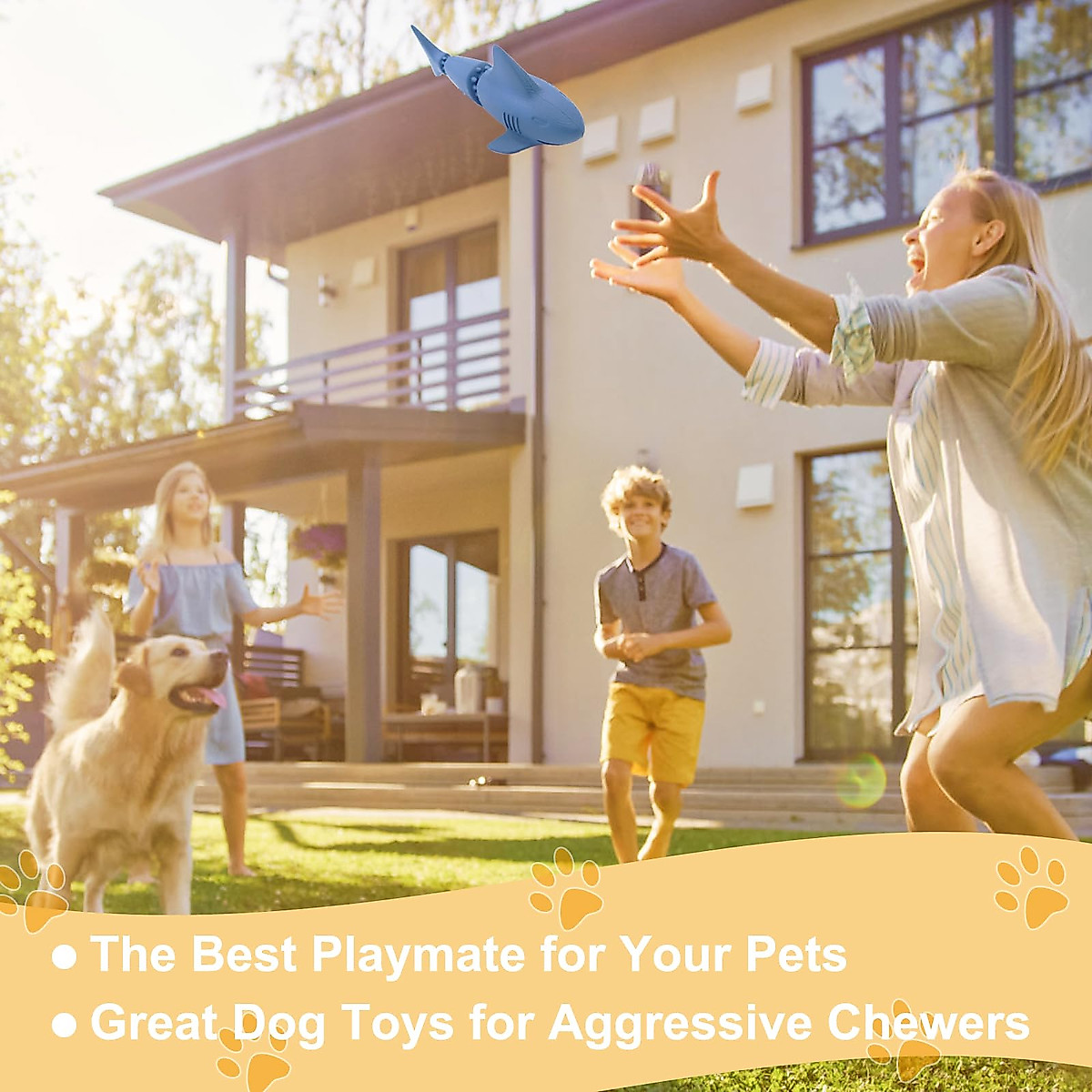 Quotik Dog Chew Toy, Indestructible Dog Toys for Aggressive Chewers, Tough Dog Toys Interactive, Durable Dog Toys for Puppies, Rubber Treat Dispensing Dog Toys