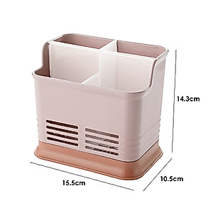 Rehomy Chopsticks Holder, Spoon Fork Holder Draining Storage Rack Kitchen Utensil Organizer