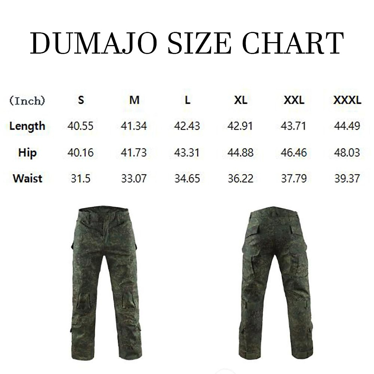 Dumajo Mens Combat Pants Military Tactical Long Pants,Work Uniform Camouflage Pants Khaki M