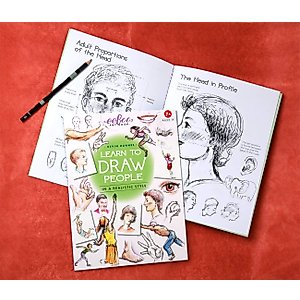 eeBoo: Art Book 4 - Learn to Draw People with Kevin Hawkes (ARTBK4), Perfect Guide for Budding Young Artists, Allows to Draw People in a Realistic Style, Perfect for Ages 7 and up