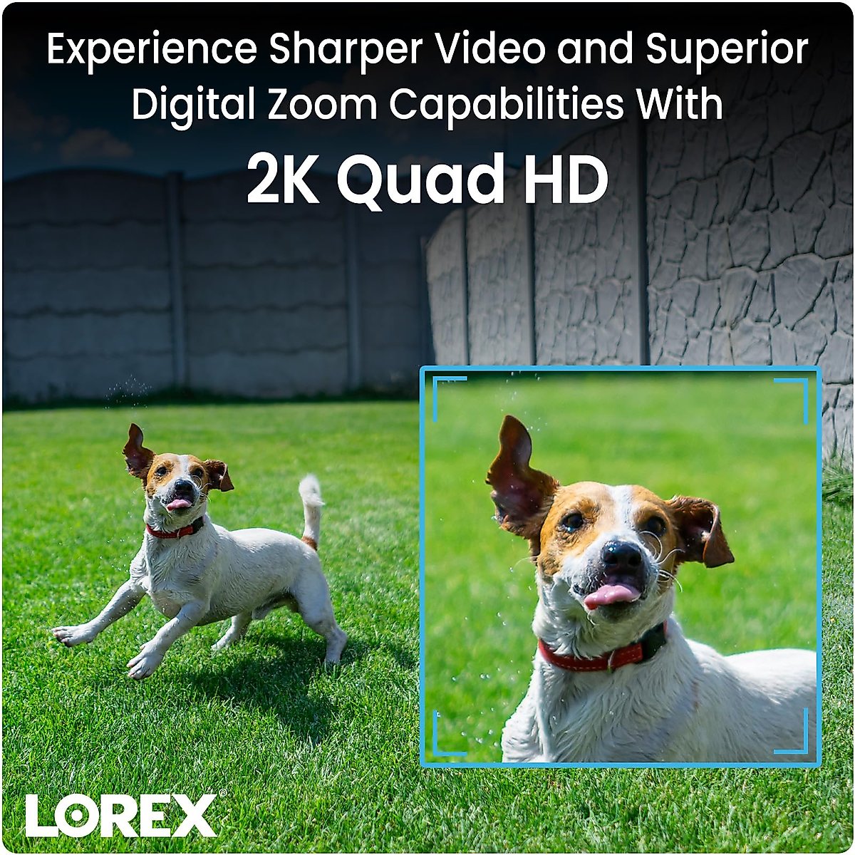 Lorex 2K Security Camera System with 32GB NVR – 8 Channel Battery Operated Wire Free Home Security System with 4 Cameras – Active Deterrence, Person Motion Detection, Weatherproof Outdoor & Indoor