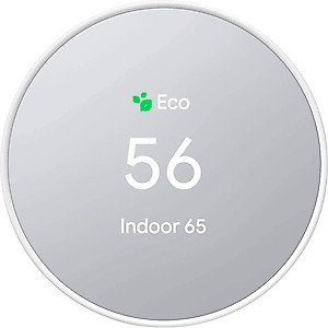 Google Nest Thermostat - Smart Thermostat for Home - Programmable WiFi Thermostat - Compatible with Alexa - Snow (Open Box)