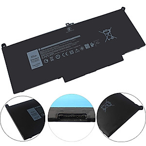 F3YGT Latitude 7490 7480 7390 Battery for Dell Latitude 14 13 12 7000 7490 7480 7390 7380 7290 7280 E7490 E7480 E7380 E7390 E7280 E7290 P73G002 P29S002 ODM3WC DM6WC 2X39G KG7VF 451-BBYE 453-BBCF.