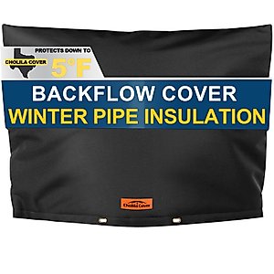 Backflow Preventer Cover Insulated with Thicker 7 Layers Fabric, 30"W x 24"H Backflow Cover with Aluminum Foil Layer for Winter Pipe Freeze Protection, Backflow Insulation Cover, by Cholila Cover